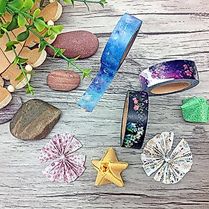 Washi Tape 33 Feet Long Each Roll DIY Japanese Masking Tape Decorative Masking Tape Scrapbooking Tape for Arts Crafts Office Party Supplies and Gift Wrapping