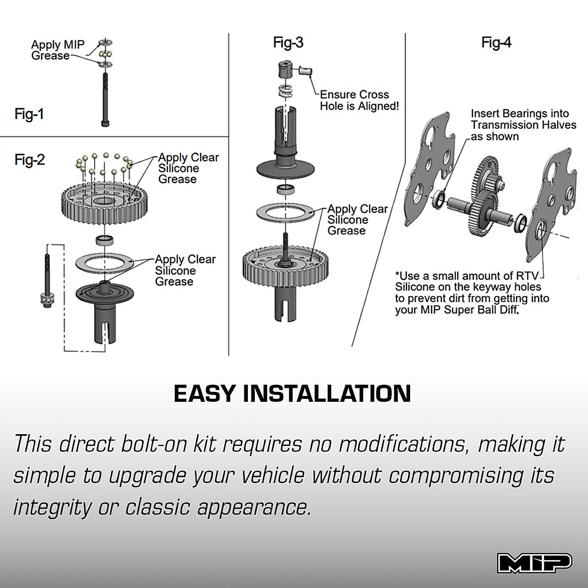 MIP Super Ball Diff, Tamiya Blackfoot/Monster Beetle/Subaru Brat/The Frog