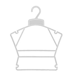 WellieSTR Economical Children's Plastic Frame Hanger Infant Frame Hangers - Pack of 20 - Size: S