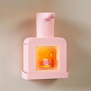 AMYESE Cute Automatic Soap Dispenser - Kids Touchless Pink Hand Soap Dispenser,Wall Mount Waterproof USB Rechargeable, 13.5oz/ 400ml for Bathroom Countertop, Kitchen, Office, Hotel, Preschool Children