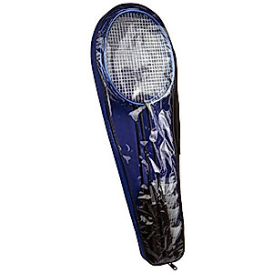 Poolmaster 72862 Backyard, Swimming Pool, Water or Lawn Badminton Set, (Includes 4 Rackets and 4 Birdies) , Blue
