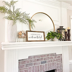 10x20 inches, As For Me And My House We Will Serve The Lord - As For Me And My House We Will Serve The Lord Sign - Scripture Wall Art - Bible Verse Sign - Wall Art Framed - Joshua 24:15