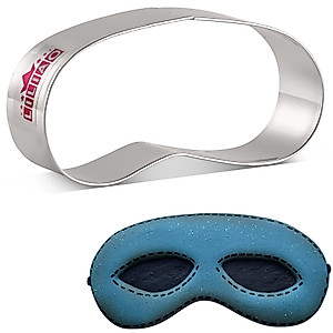 LILIAO Party Mask Cookie Cutter - 3.7 x 1.8 inches - Birthday Biscuit Fondant Sandwich Bread Mold Cutters - Stainless Steel - by Janka