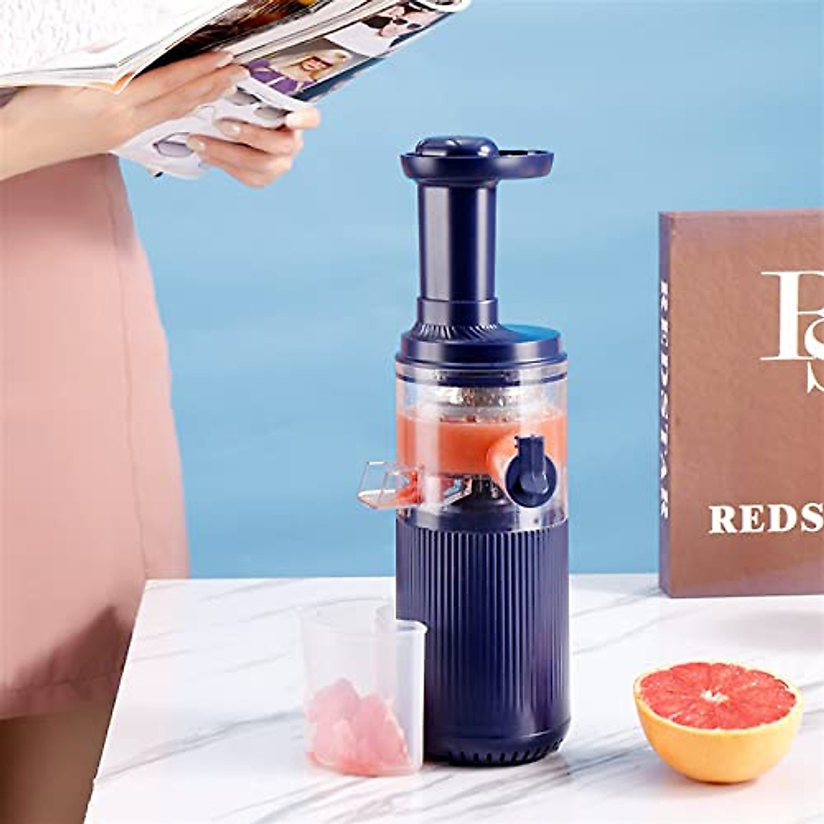 TANACC Portable Juice Blender USB Wireless Charging Juicer Original Juice Machine Electric Mini Residue Juice Separation Fruit Original Juice Machine
