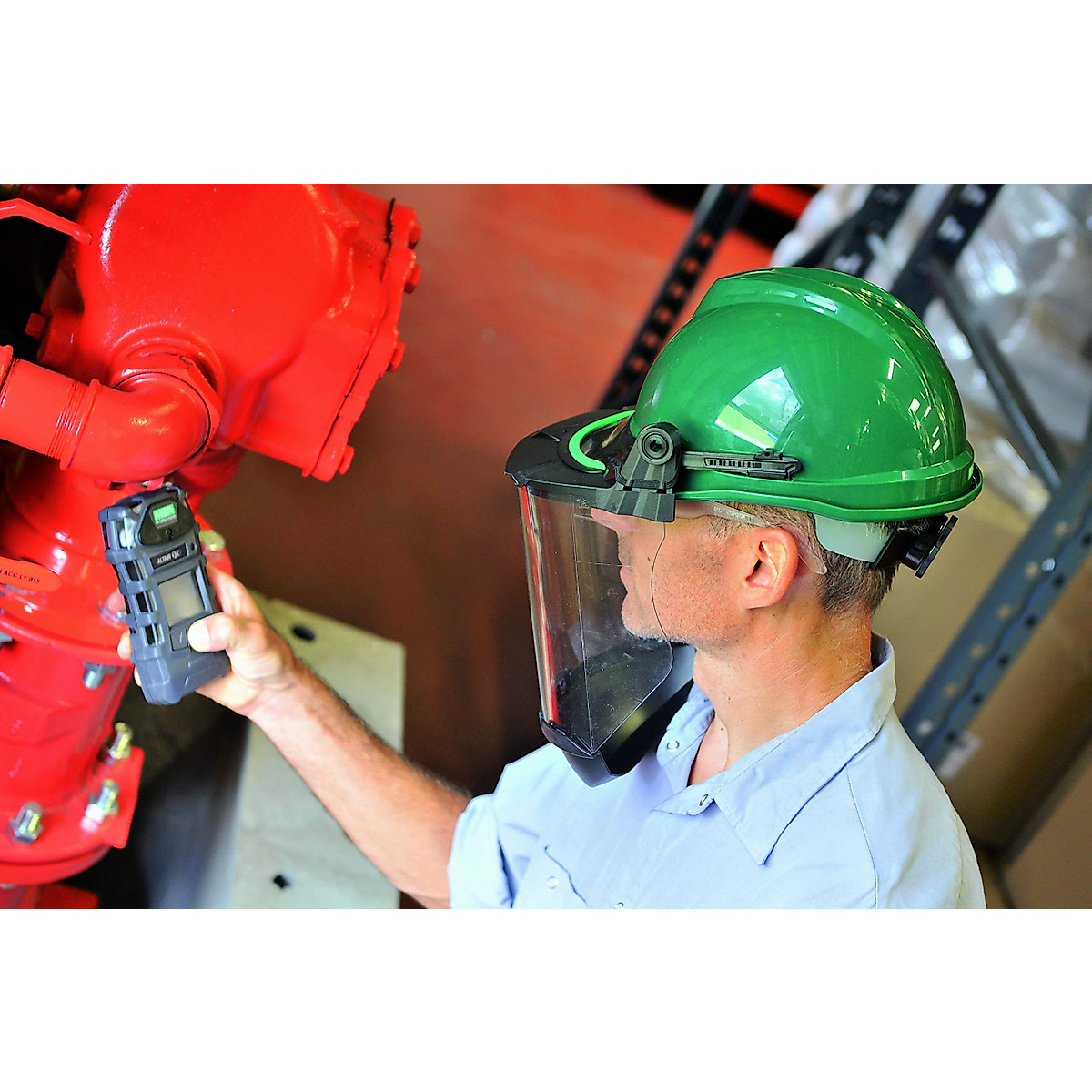 MSA 10115844 V-Gard Visor - Elevated Temperature, Polycarbonate (PC), Clear Tint with Antifog/Antiscratch Coating, Molded, 9.25" x 17" x 0.098", Heavy Duty, Replaceable Eye Protection for Hard Hat