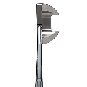 Bell III Upright Lie Half-Mallet 365 Golf Putter (79 Degree Lie) + Winn Dri-Tac Dark Gray Standard Grip (Right, 34)