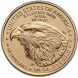 2023 1/4 oz American Eagle Gold Bullion Coin Brilliant Uncirculated with Original United States Mint Box and a Certificate of Authenticity $10 BU