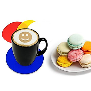 8 Pieces Rubber Jar Gripper Pads Round Kitchen Coasters Multi-Purpose Bottle Lid Openers Jar Opener for Weak Hands Seniors with Arthritis