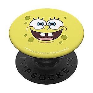 SpongeBob SquarePants Mouth Open Big Face PopSockets PopGrip: Swappable Grip for Phones & Tablets