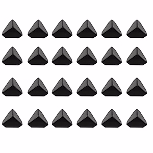 CSNSD Corner Protector 24PCS 1.96 x 1.96 x 1.96 Inch Black PP Plastic Corner Guards Corner Covers for Cornhole Boards Game Boards Box Corner Cushions