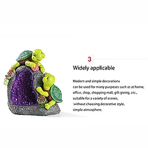 Estrella-L Solar Light Outdoor Cartoon Tortoise-Shaped Landscape Light Statue Decoration Light, for Courtyard Lawn Garden Decoration Landscape Solar Lamp Home Decoration