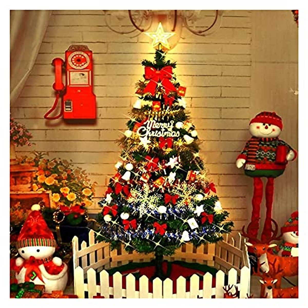 FOVKP Solar String Garden Lights, Crystal Ball Waterproof LED Fairy Lights, 8 Patterns Outdoor Solar Lights, Home, Garden, Party, Holiday Decoration Lighting (30LED)