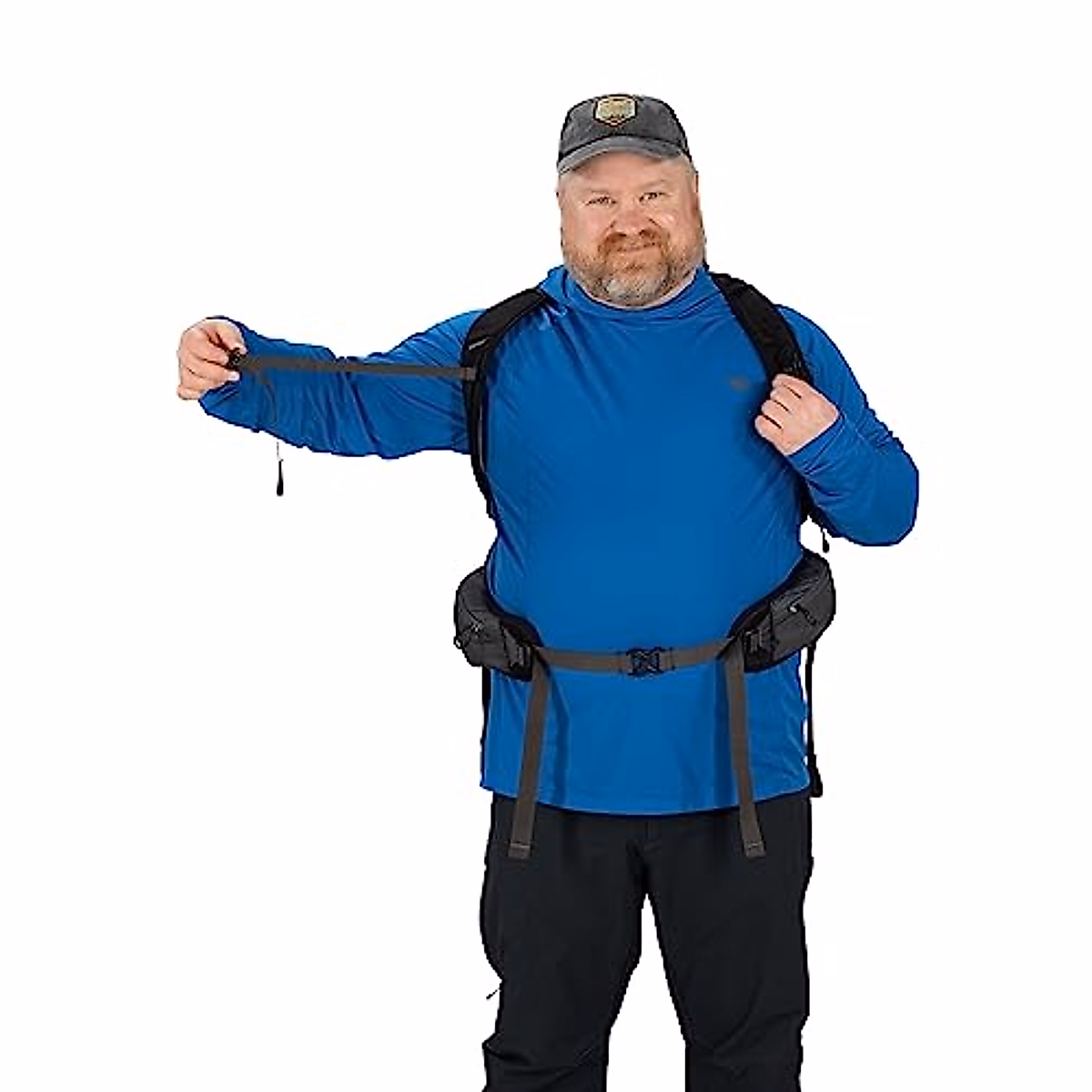 Osprey Talon 22L Men's Hiking Backpack with Hipbelt, Ceramic Blue, L/XL, Extended Fit