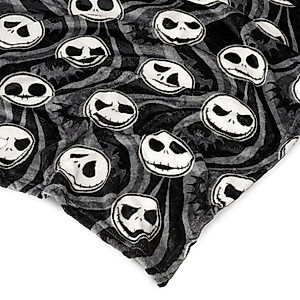 Disney The Nightmare Before Christmas, Swirly Nightmare, Silk Touch Throw and Hugger Set, 50 x 60 Inches