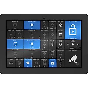 Smart Home Mount Tablet Wall Mount Kit with Integrated Power Cable - Fits Fire 10 - Black