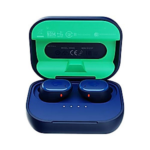 Skullcandy Grind In-Ear Wireless Earbuds, 40 Hr Battery, Skull-iQ, Alexa Enabled, Microphone, Works with iPhone Android and Bluetooth Devices - Dark Blue/Green