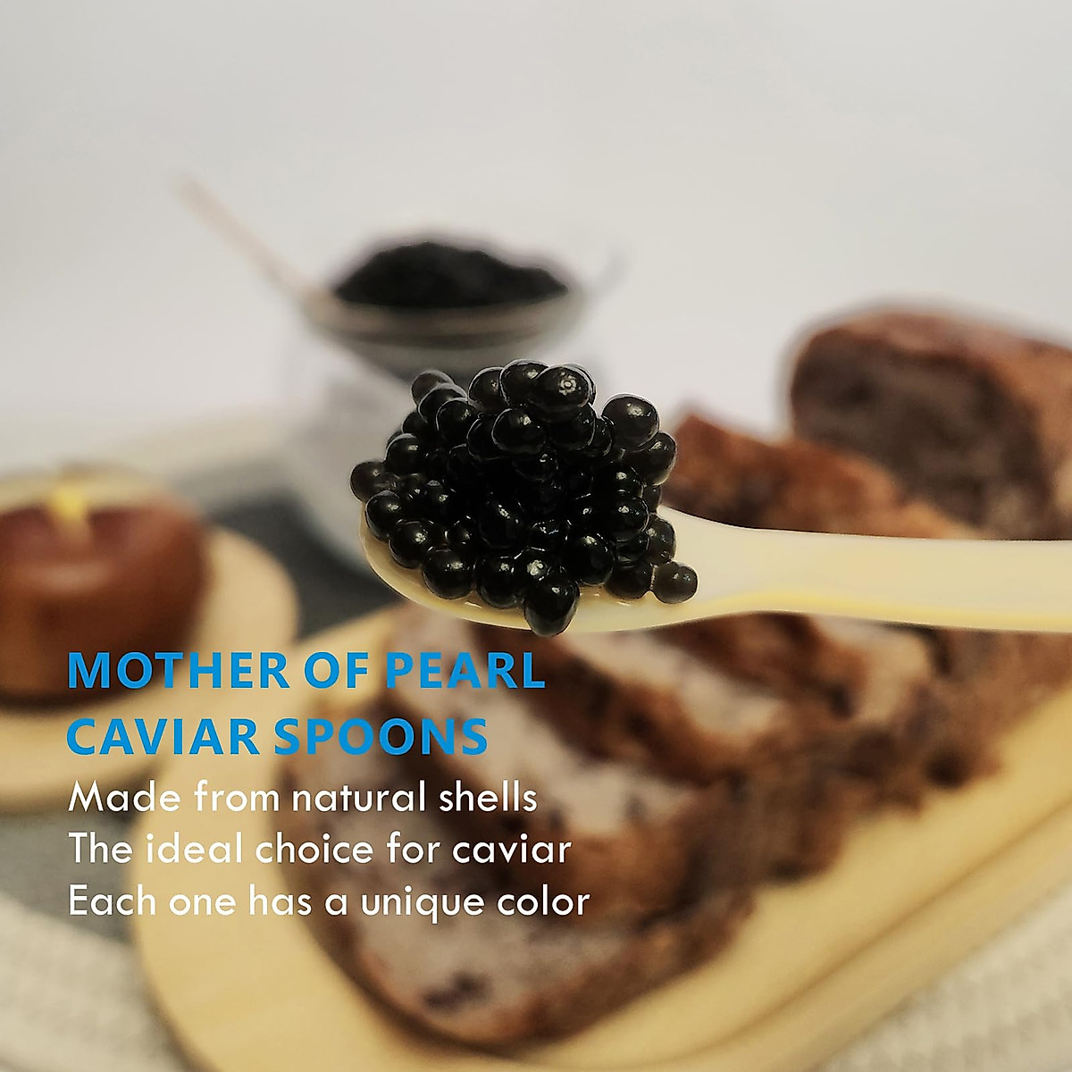 ThougrLyh Caviar Server Set Glass Caviar Dish with 2 Pcs Shell Caviar Spoons Chiller Server with Ice Holder for Shrimp Ice Cream Martinis and Cocktails Dishwasher Safe Caviar Serving Dish