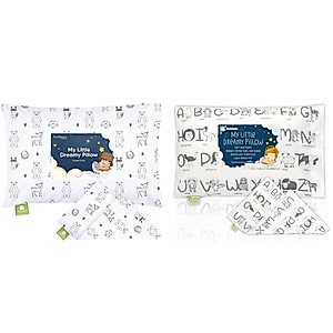 KeaBabies Toddler Pillowcase for 13X18 Pillow - Organic Toddler Pillow Case for Boy, Kids - 100% Natural Cotton Pillowcase for Miniature Sleepy Pillows - Toddler First Pillow