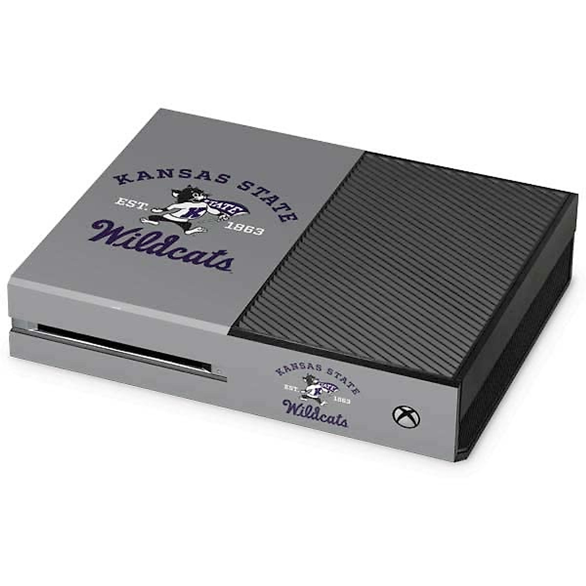 Skinit Decal Gaming Skin Compatible with Xbox One Console - Officially Licensed College Kansas State Wildcats Est 1863 Design