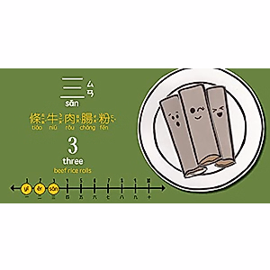 Counting With Dim Sum - Traditional: A Bilingual Book in English and Mandarin with Traditional Characters, Zhuyin, and Pinyin (Bitty Bao) (English and Chinese Edition)