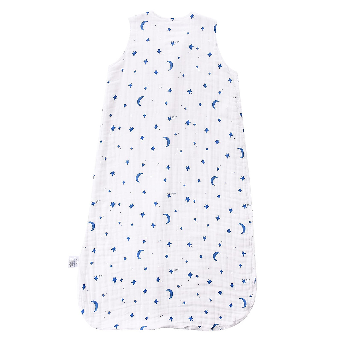 TADO MUSLIN Toddler Sleep Sack for 2-4T Baby, Organic Cotton Wearable Blanket for Boys and Girls 0.5 TOG 2-Way Zipper Soft 4 Layers X-Large Star Moon