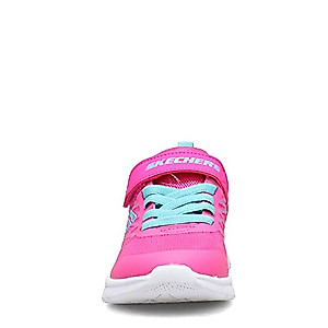 Skechers Girls Microspec-Bold Delight Sneaker, Hot Pink, 2 Little Kid