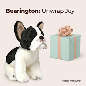 Bearington Collection Oliver The French Bulldog Plush, 13 Inch French Bulldog Stuffed Animal