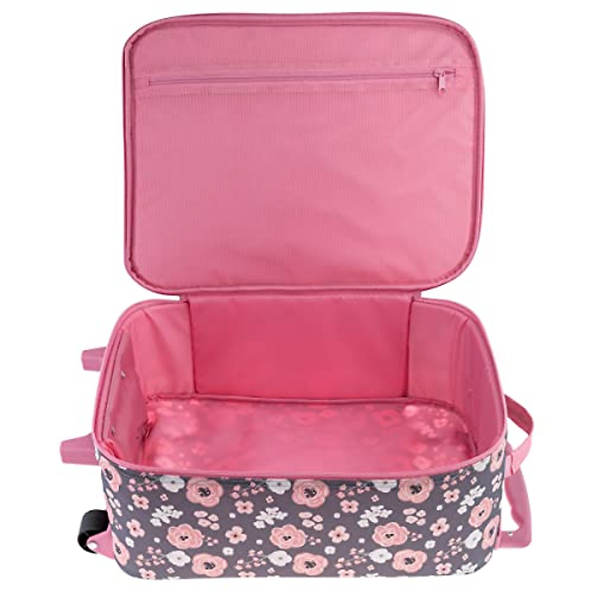 Stephen Joseph Kids' Luggage, Charcoal Flower