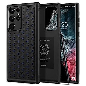 Spigen Cryo Armor Designed for Galaxy S22 Ultra Case (2022) - Matte Black