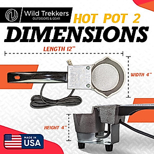 Do-It Hot Pot 2 | Melts Lead Ingots Quickly | Electric Melting Pot for Lead | 4 Pound Capacity | Lead Melting Pot for Fishing Weight Molds & Bullet Casting Molds | Made in The USA