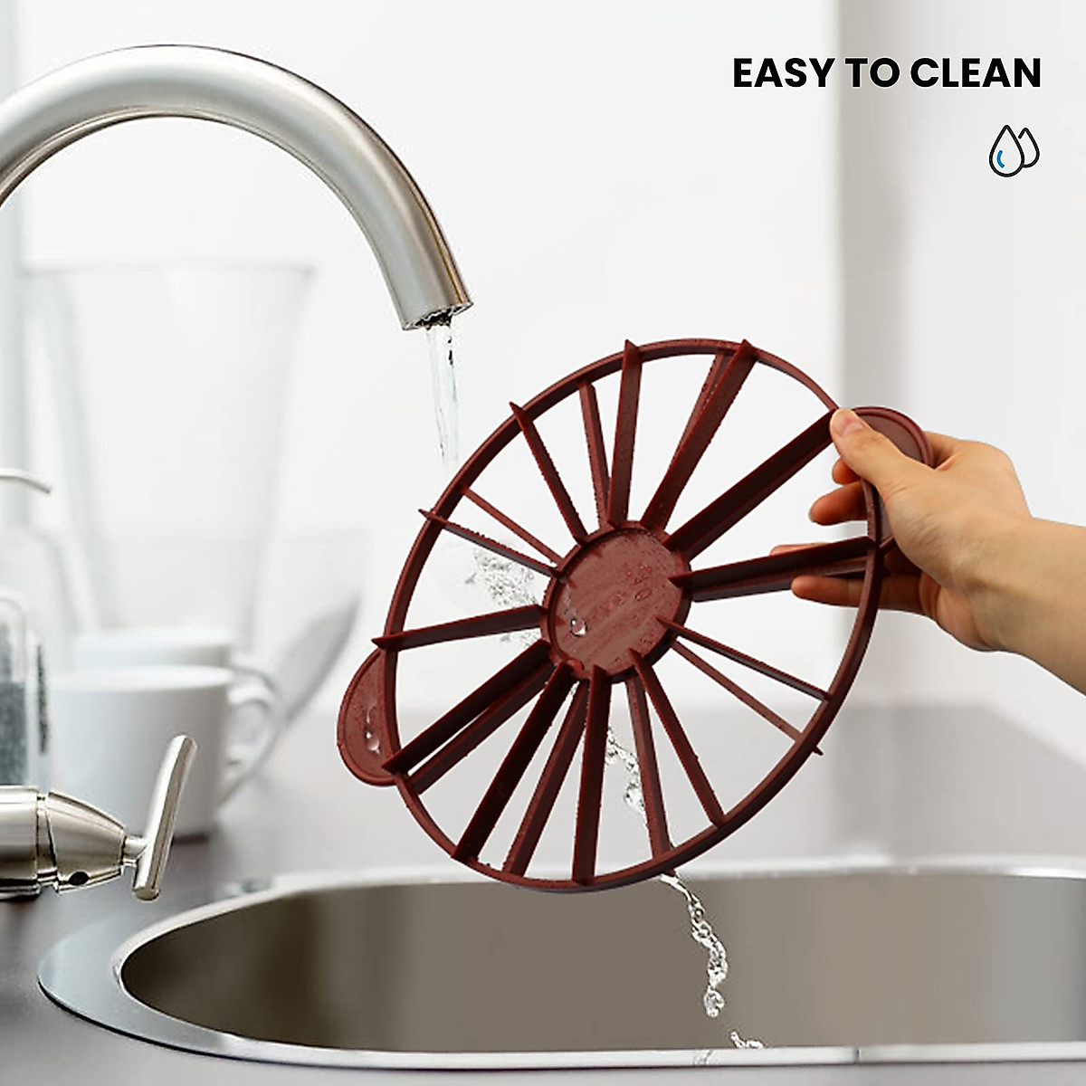 SDUSEIO Cake Portion Marker Cake Cutter Slicer Cheesecake Cutter for Even Slices,Round 10/12 Piece Double Sided Cake Portion Marker Cake Divider Baking Tool for 10 Inch Diameter,Coffee