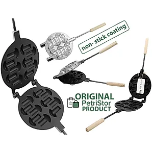 Non-stick Coating Cookie Mold Walnut Mushroom Assorted Tasty Homemade Cookies Baking Tools & Accessories Cookie Presses Bakeware (10 Mushrooms)