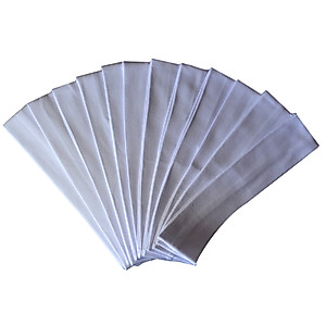 1 DOZEN 2 Inch Wide Cotton Stretch Headbands (Official Funny Girl White)