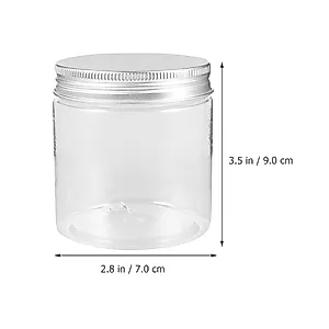 6Pcs Jars with Lids Portable Travel Size Containers for Household Storage Crafts and Cosmetics