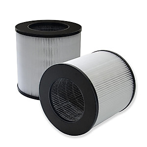 PUREBURG Replacement Filter Compatible with Druiap KJ150 & Cwxwei SY910 KJ150 (AF3001) Air Purifier,2-Pack True HEPA 3-Stage Filtration Activated carbon