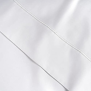 LANE LINEN King Size Pillow Case Set of 2 100% Egyptian Cotton Cases 1000 Thread Count Sateen White Cooling Cover - Perfect for Home Hotels & Hospital Use