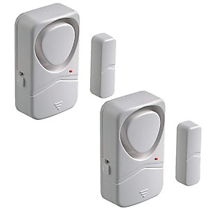 Door Alarm for Home Security, Updated Magnetic Alarm for Kids Safety, Chime Window Alarm Sensor, 110dB, Pool Alarm (2 Pack)