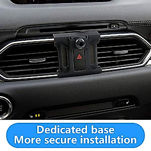 musttrue LUNQIN Car Phone Holder for 2017-2023 Mazda CX-5 CX5 Auto Accessories Navigation Bracket Interior Decoration Mobile Cell Mirror Phone Mount