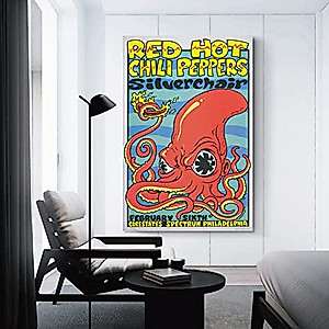 Red Hot Chili Peppers Poster Canvas Poster Bedroom Decoration Landscape Office Valentine's Birthday Gift Unframe-style-112x18inch(30x45cm)