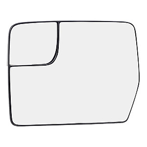 Brock Replacement Driver Mirror Glass & Base w/Spotter Glass compatible with 2011 2012 2013 2013 F150 & SVT Raptor Pickup Truck