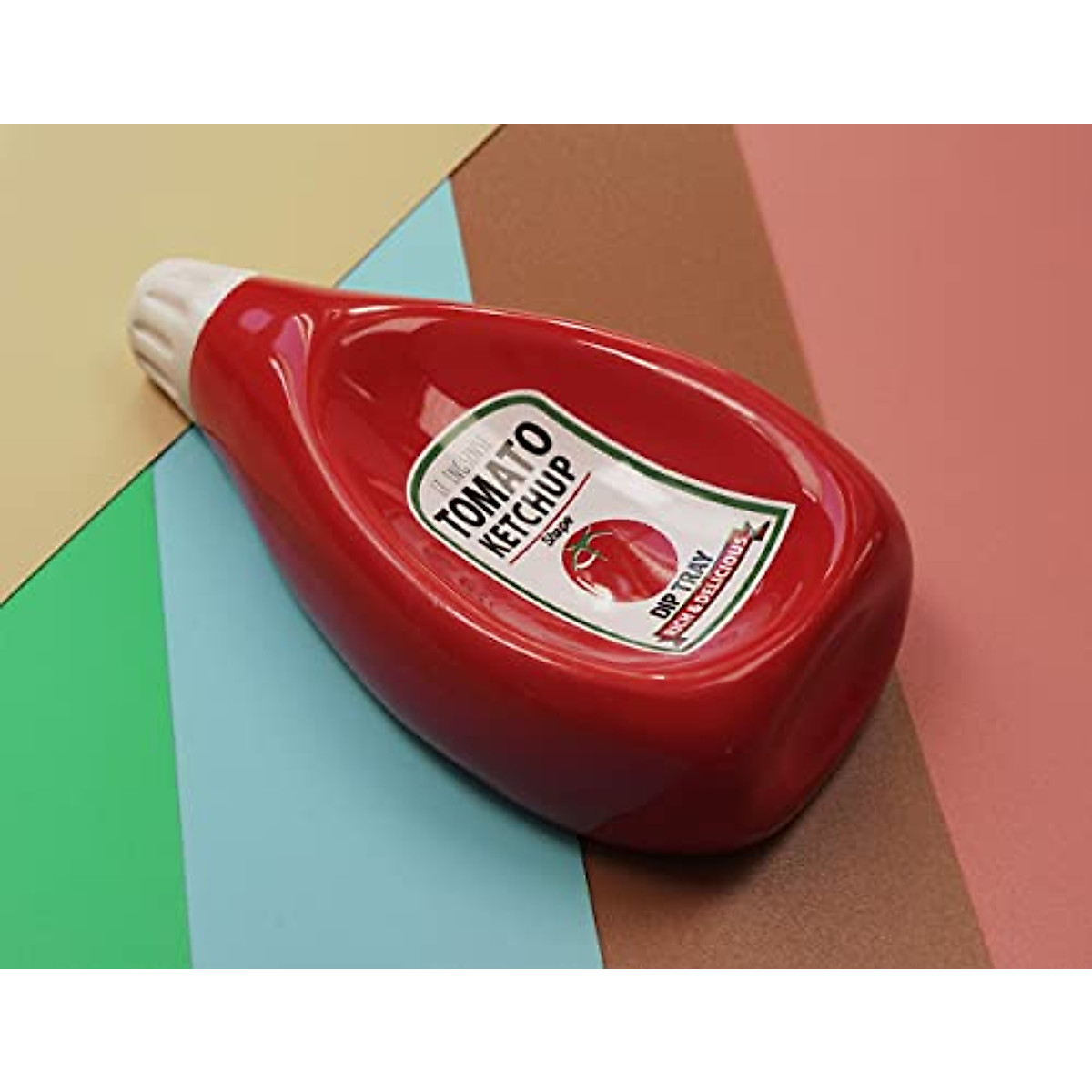 Livingsense Ultra-Strong 3 oz Porcelain Dipping Bowl for Ketchup, Mayo or Mustard - Dipping Sauce Bowls, Seasoning Dishes Serving Bowl Saucers, Ramekins