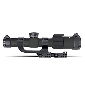 Monstrum Alpha Series 1-6x24 First Focal Plane FFP Rifle Scope with MOA Reticle | ZR302 Quick Release Scope Mount | Bundle