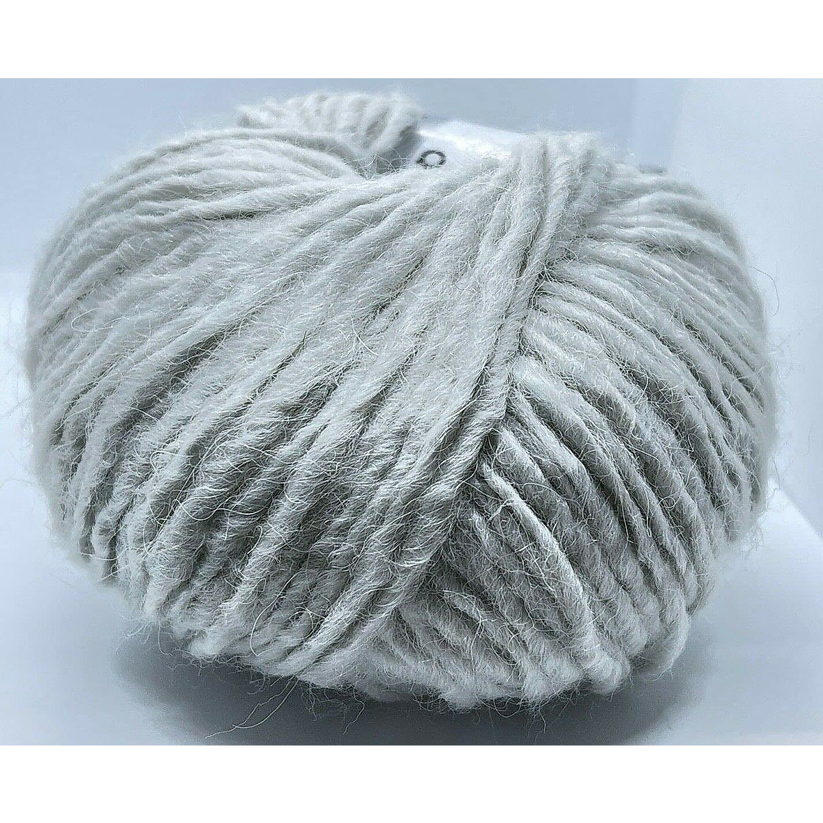 Pale Grey ETNO Alpaca - Merino Wool, Alpaca, Acrylic Blend Yarn 50 Gram (1.75 Ounces) 82 Yards Bulky