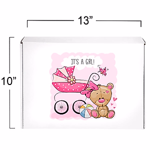 Baby Shower Cookies Baby Girl 12 PACK Favors Dessert Table Decorated Individually Wrapped Sugar Cookies Party Gift