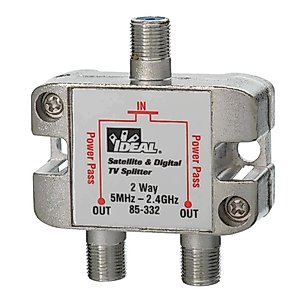 IDEAL Electrical 85-332 2-Way Digital Cable Splitter, 2.4 GHz