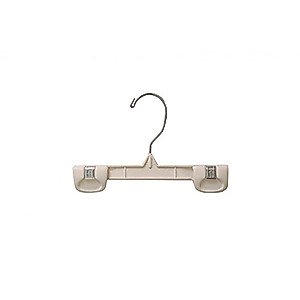 NAHANCO 1686-8 Snap Grip Swivel Hook Skirt/Slack Hanger, 8", Ivory (Pack of 200)