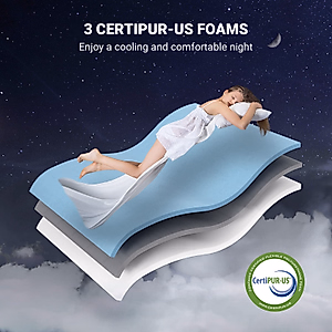 Avenco Mattress Queen, 12 Inch Queen Mattress Hybrid, Medium Firm Queen Mattress in a Box for Pressure Relief and Sound Sleep, Wrapped Coils and CertiPUR-US Foam, Soft Breathable Fabric