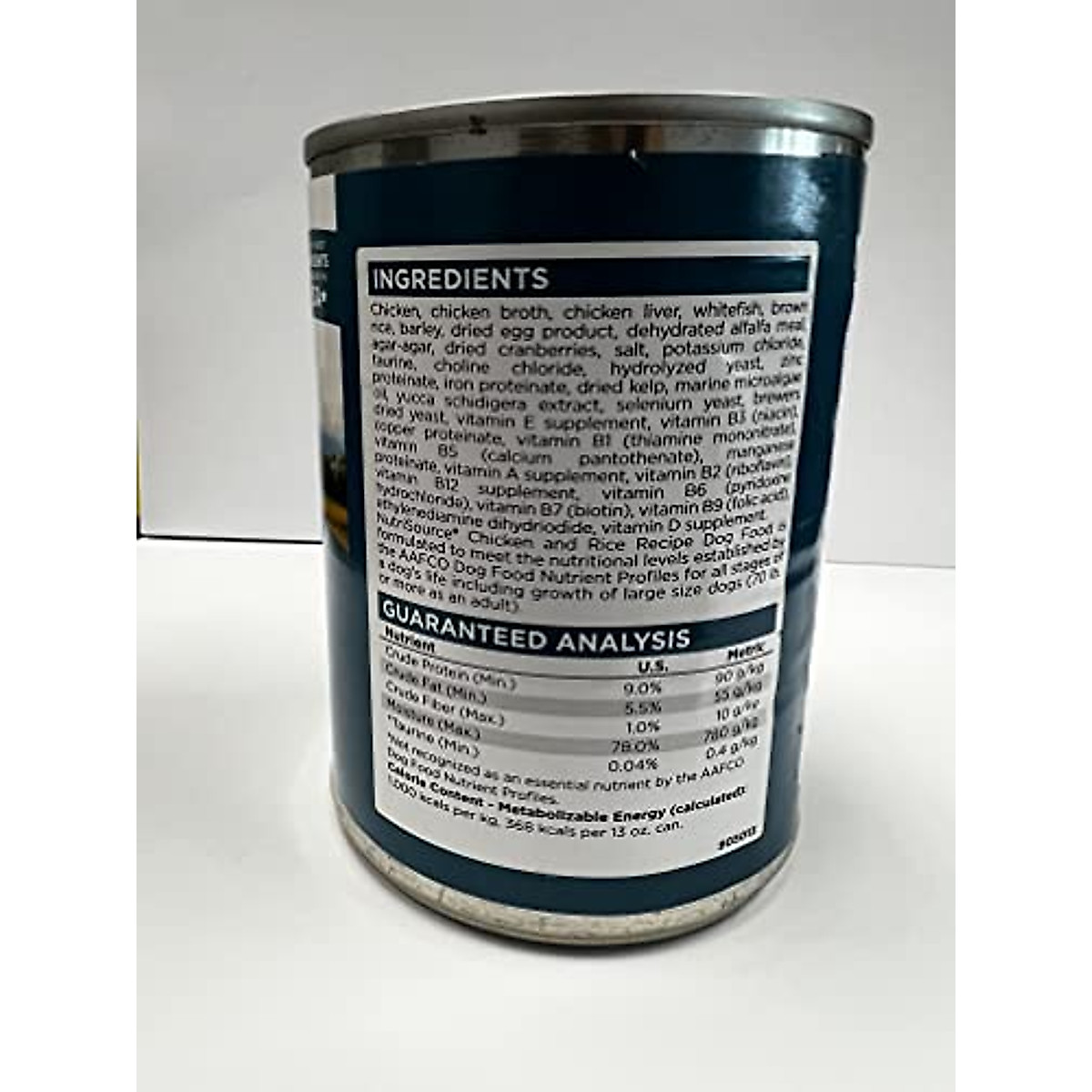 Nutri Source Tuffy'S Pet Food 131300 Tuffy Nutrisource 12-Pack Chicken And Rice Canned Food For Dogs, 13-Ounce