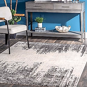 nuLOOM Konstantin Contemporary Chevron Area Rug, 9' x 12', Grey