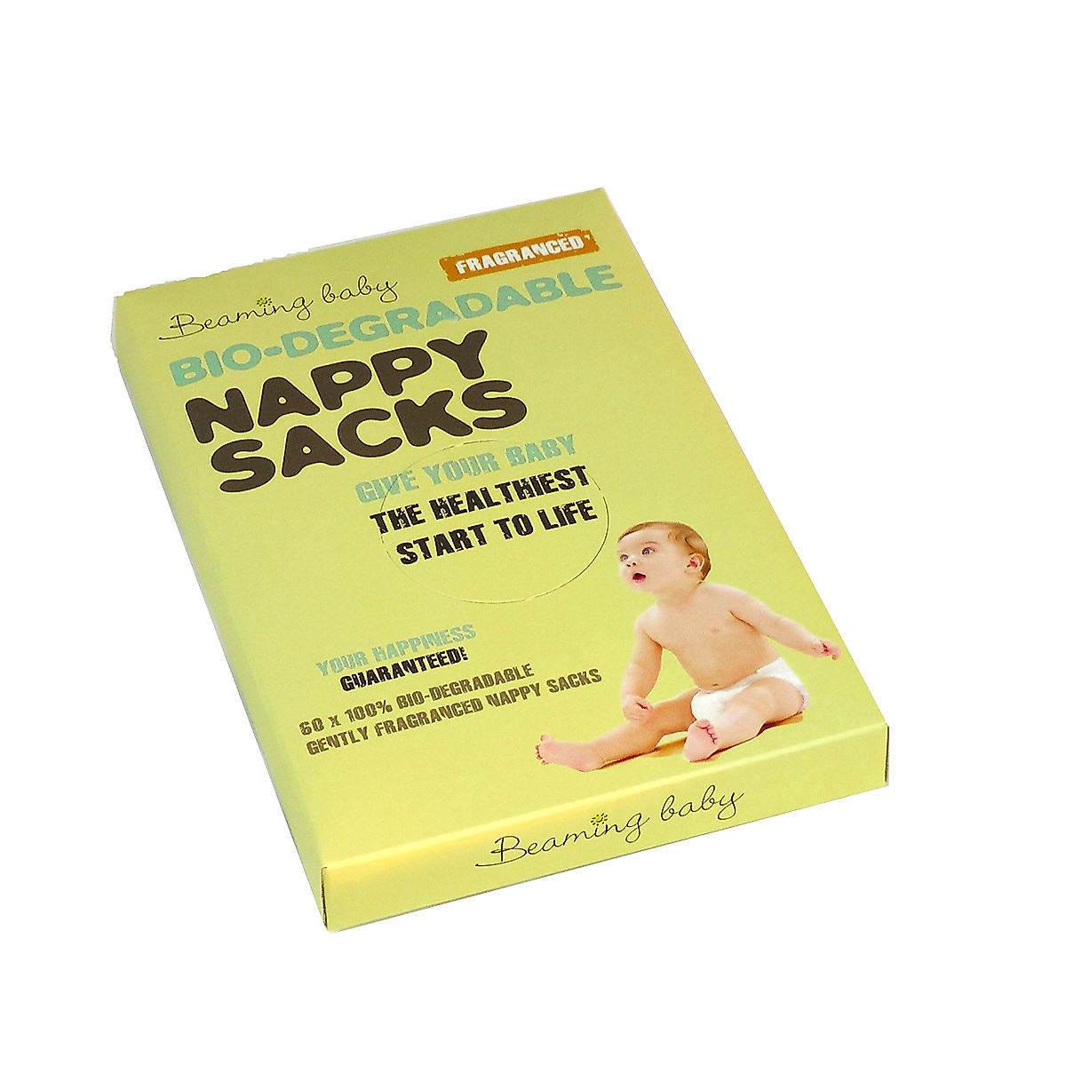 Bio-Degradable Nappy Sacks Fragranced- (60 sacks ) Beaming Baby